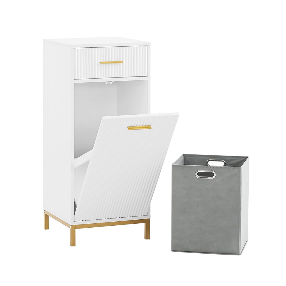 SoBuy BZR180-W Armoire à linge, Meuble Bas de Salle de Bain sur Pieds ...