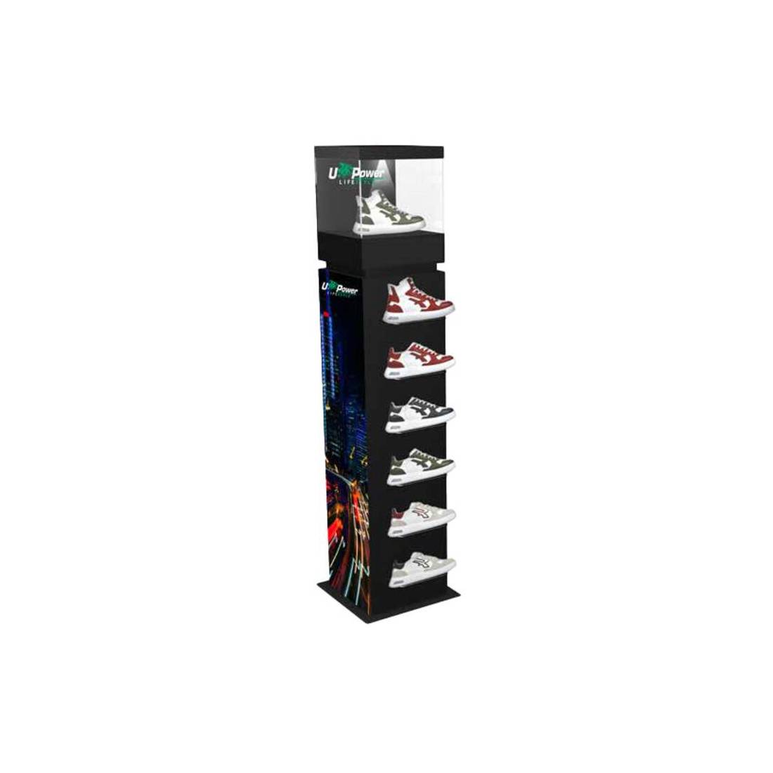 Expositor de Suelo U-POWER TECA ILLUMINATA URBAN | Leroy Merlin