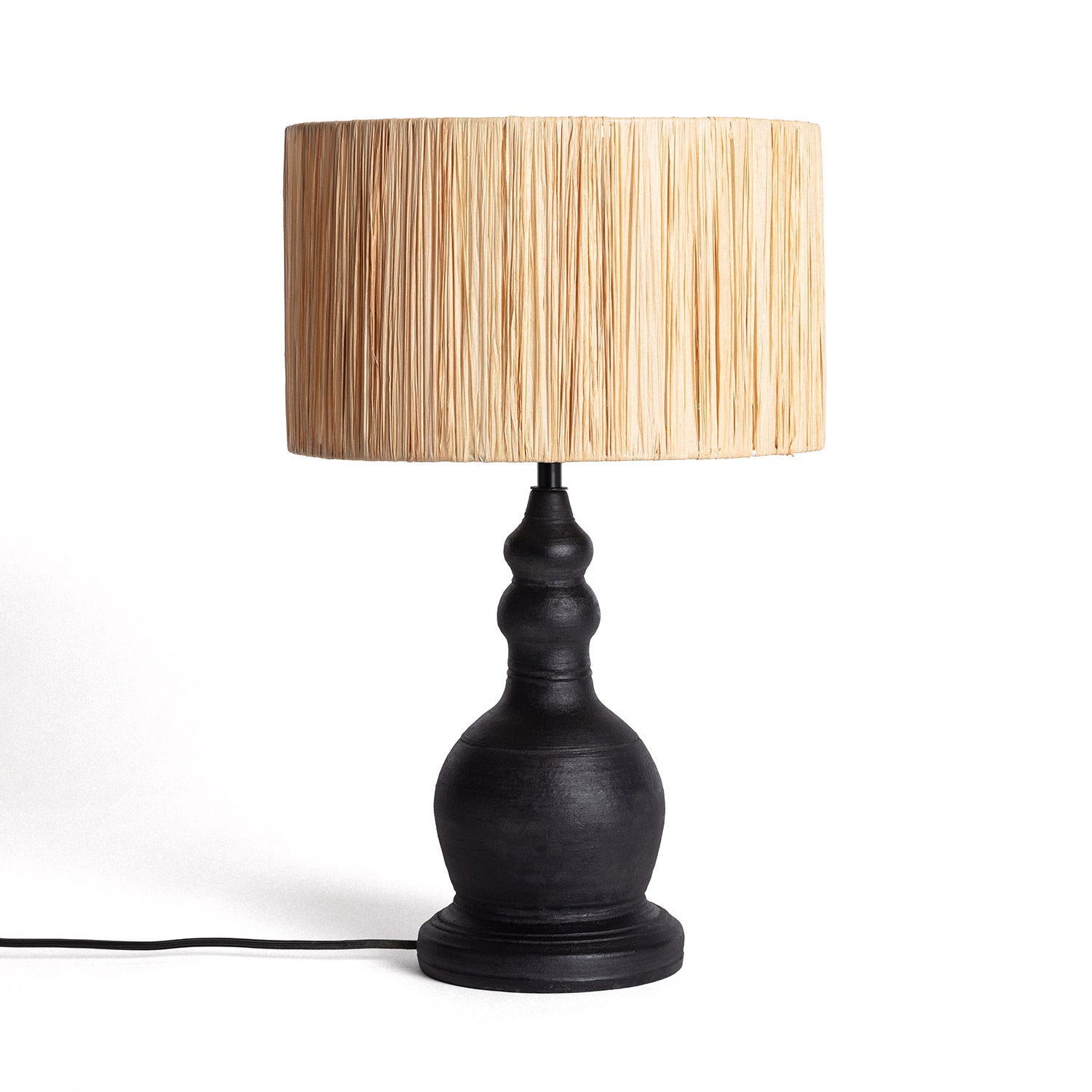 Lampe à Poser Terracota Ø330 mm Jara ILUZZIA Naturel | Leroy Merlin