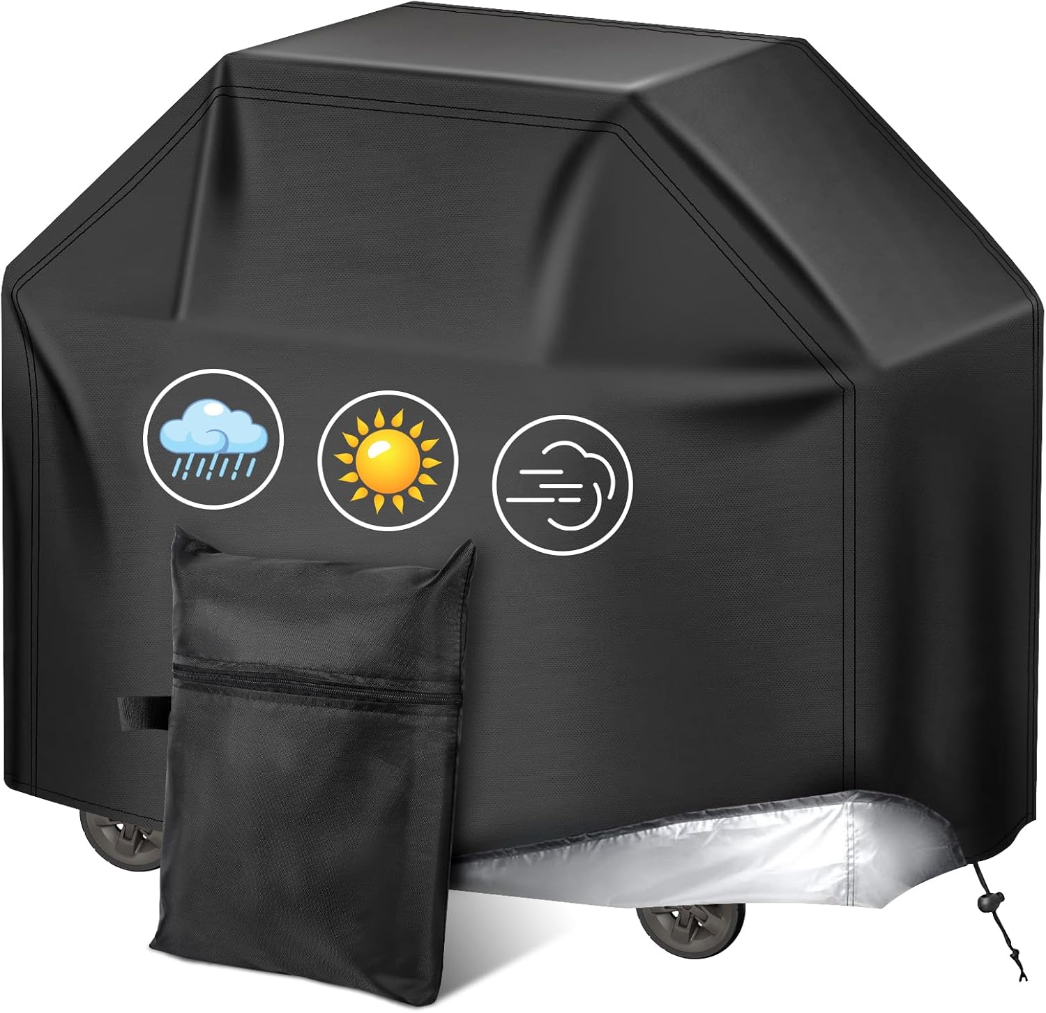 Housse Barbecue Exterieur,Housse Barbecue en Tissu Oxford 210D ...