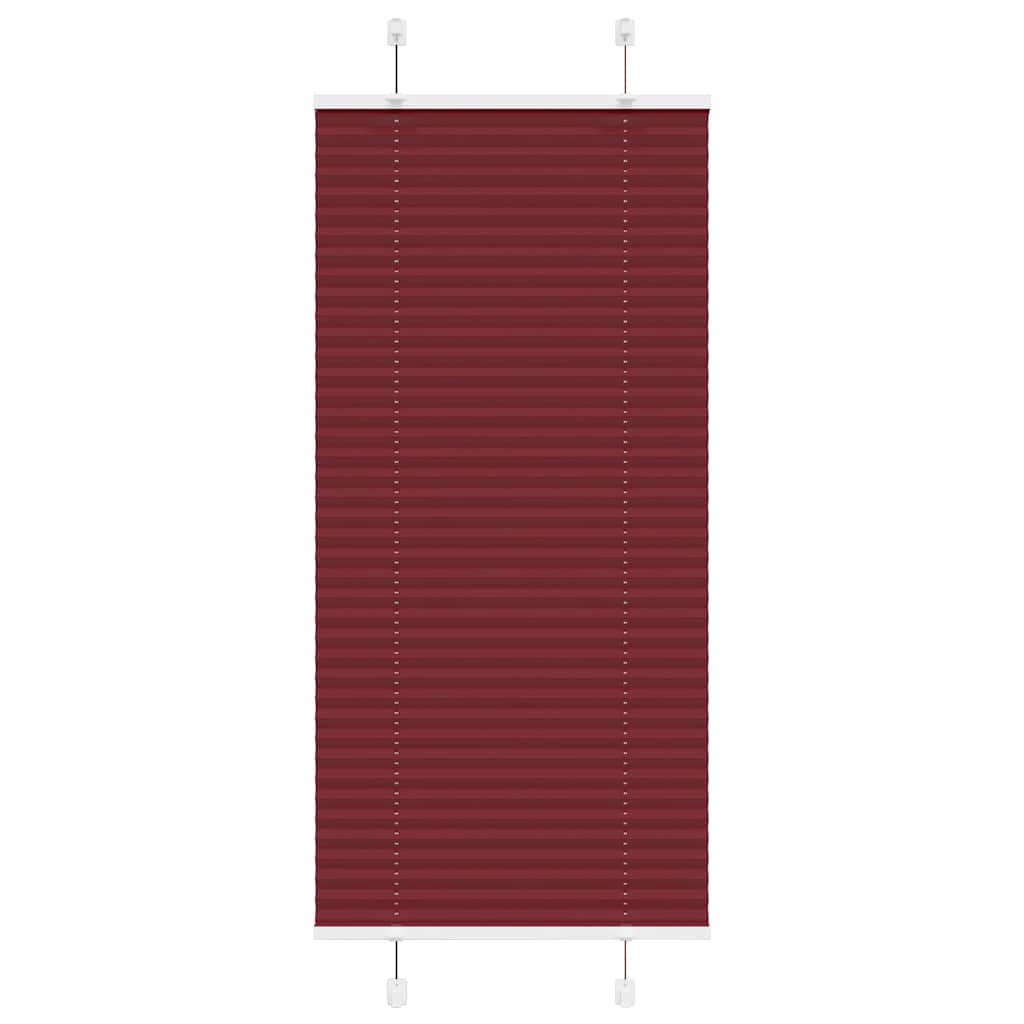 Store plissé rouge bordeaux 55x100 cm largeur du tissu 54,4 cm | Leroy ...