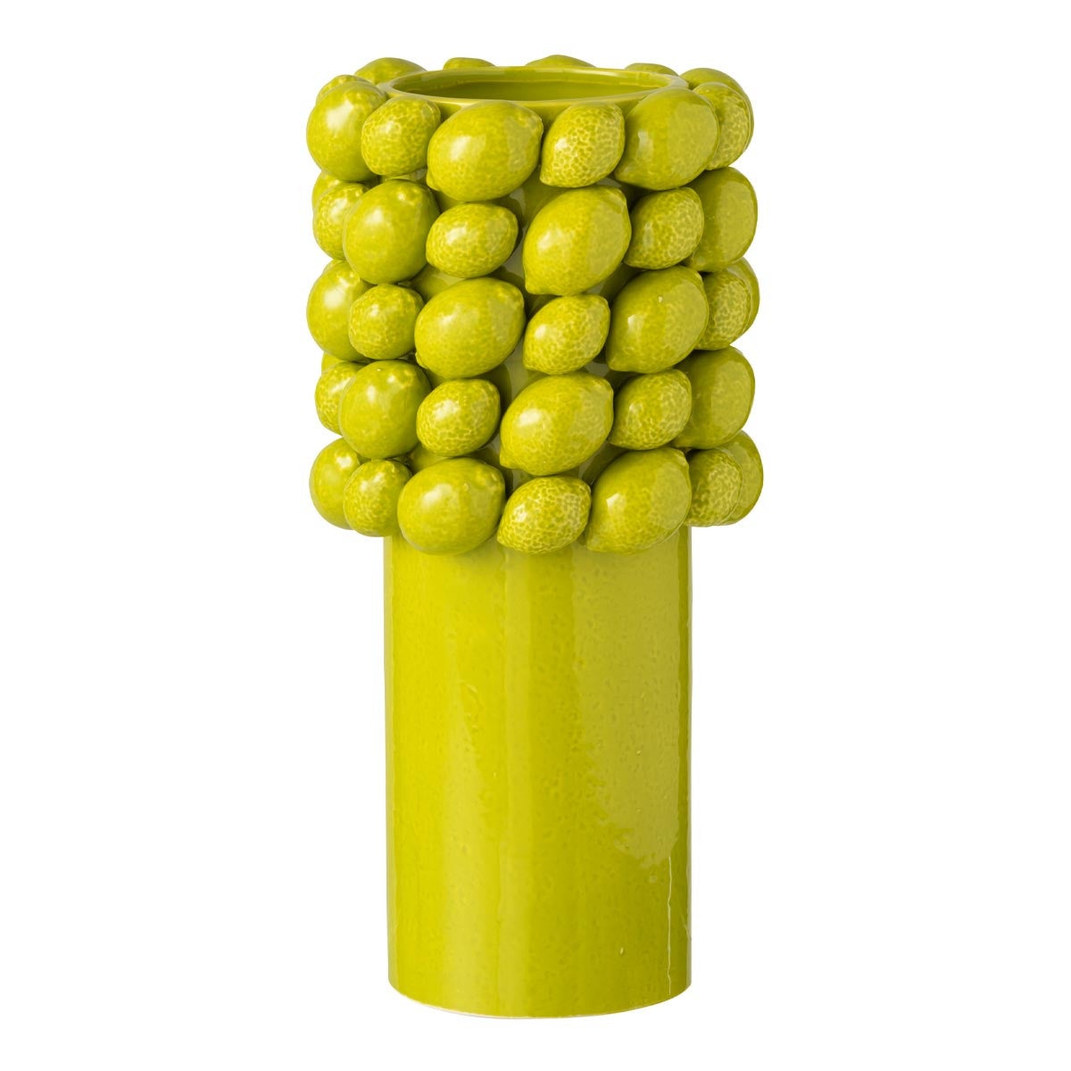 Vase Déco en Céramique "Citron" 34cm Vert | Leroy Merlin
