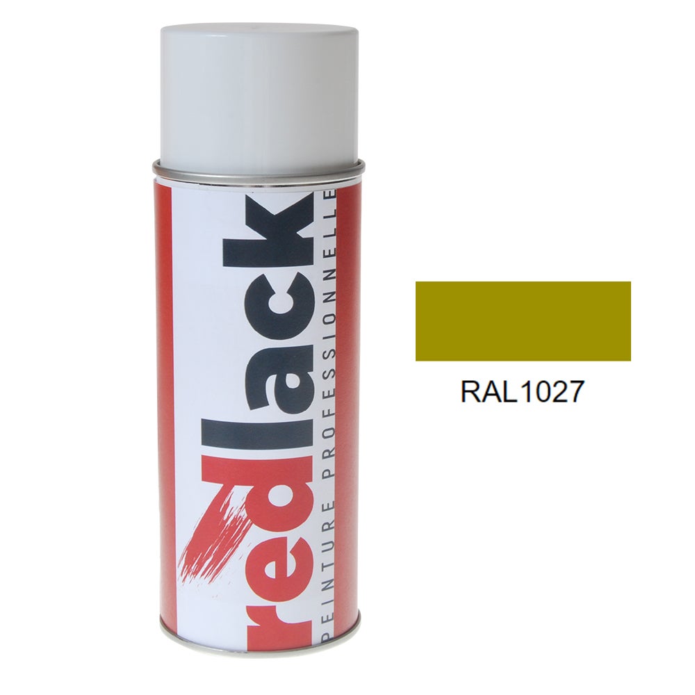 Pintura en aerosol Amarillo curry RAL 1027 Mate multisoporte Redlack ...