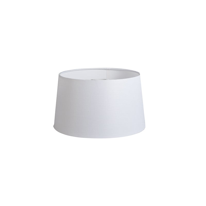 Pantalla de lino blanca redonda cónica 35/30/20 | Leroy Merlin
