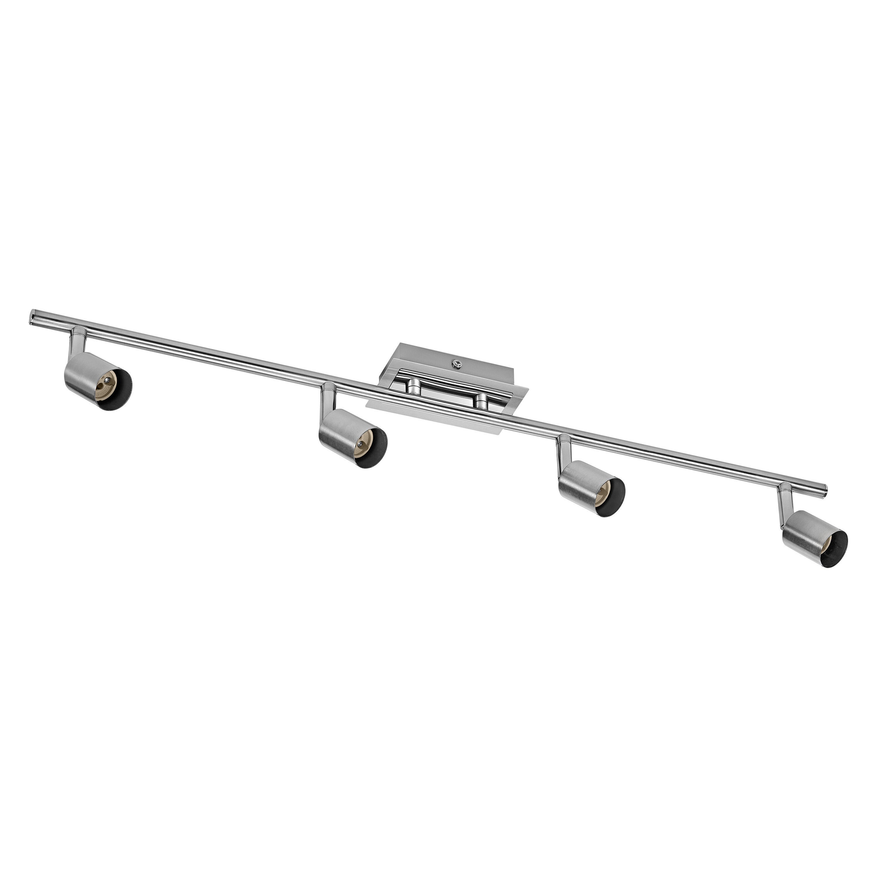 OSRAM LED Spot Cylinder DUO ceiling spotlight 4x GU10, Brushed Nickel ...
