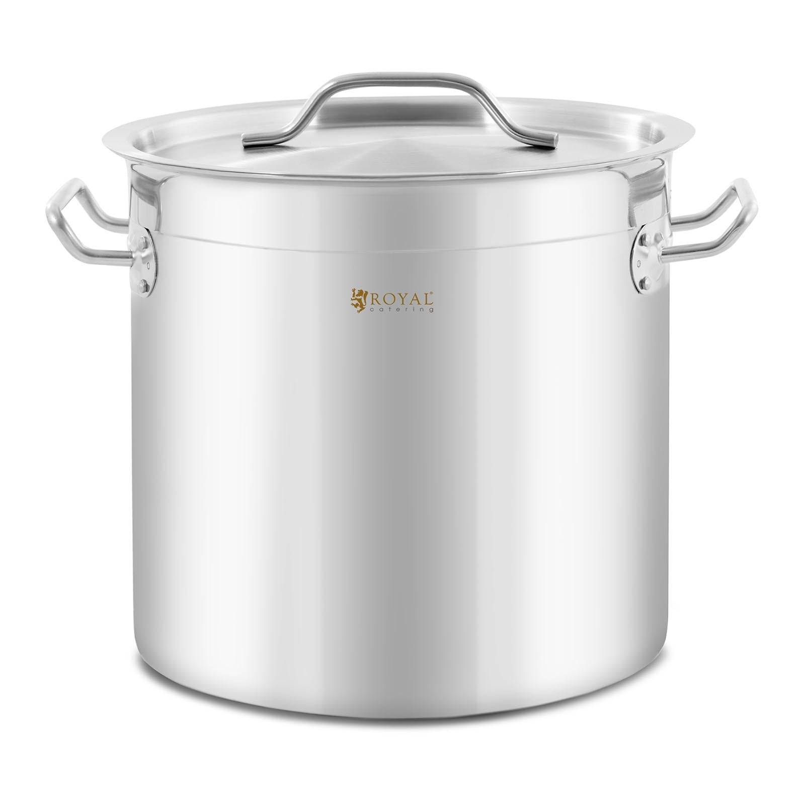 Marmite casserole 12 litres 250 mm pour plaques à induction acier ...