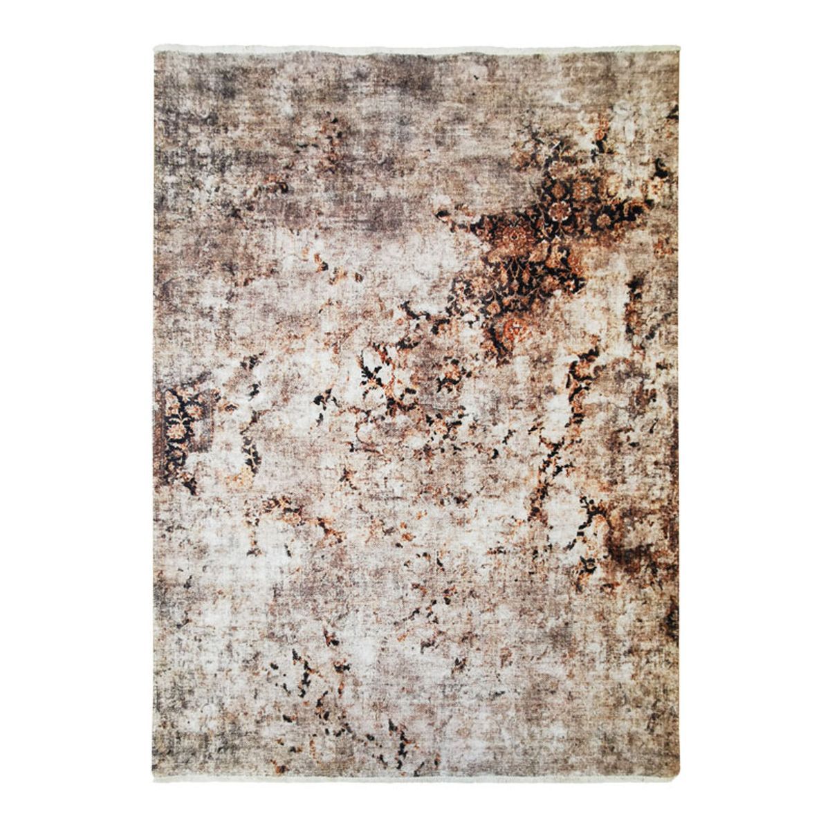 Tapis salon extra-doux effet peinture beige 120x170 | Leroy Merlin