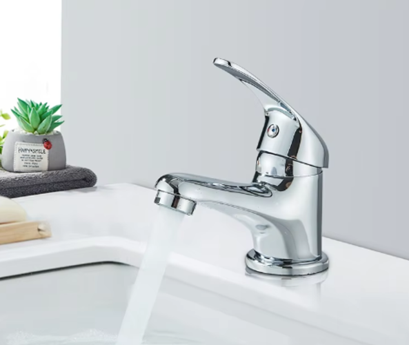 ROBINET DE LAVABO SUR PLAGE B553 CHROME COLLECTION ERYMANTHE | Leroy Merlin