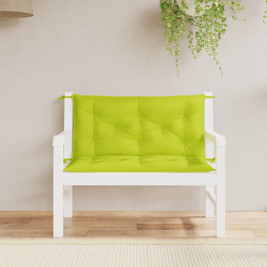 Lot de 2 Coussin d'extérieur | Coussins de banc de jardin vert vif ...