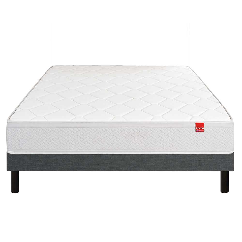 Ensemble Epeda Itinéraire + Sommier Confort Medium 160x200 | Leroy Merlin