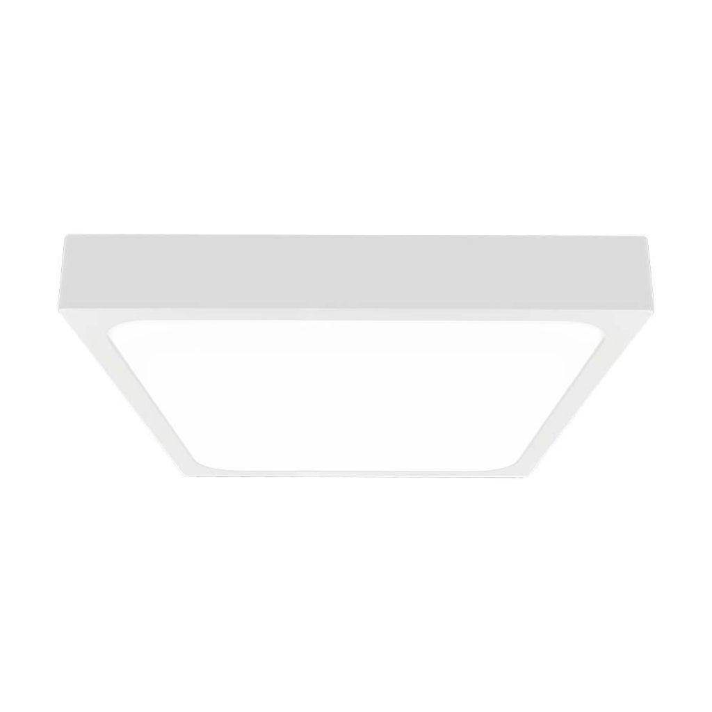 Plafonnier LED carré 18W avec détecteur de mouvement micro-ondes Blanc ...