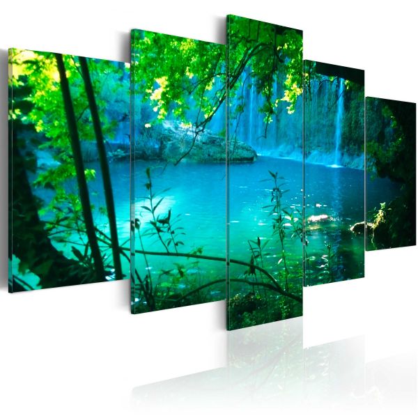 Tableau Asile turquoise 100x50 cm | Leroy Merlin