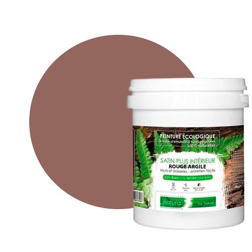 Rouge Argile Rouge Argile-Peinture interieur aspect satin Natura ...