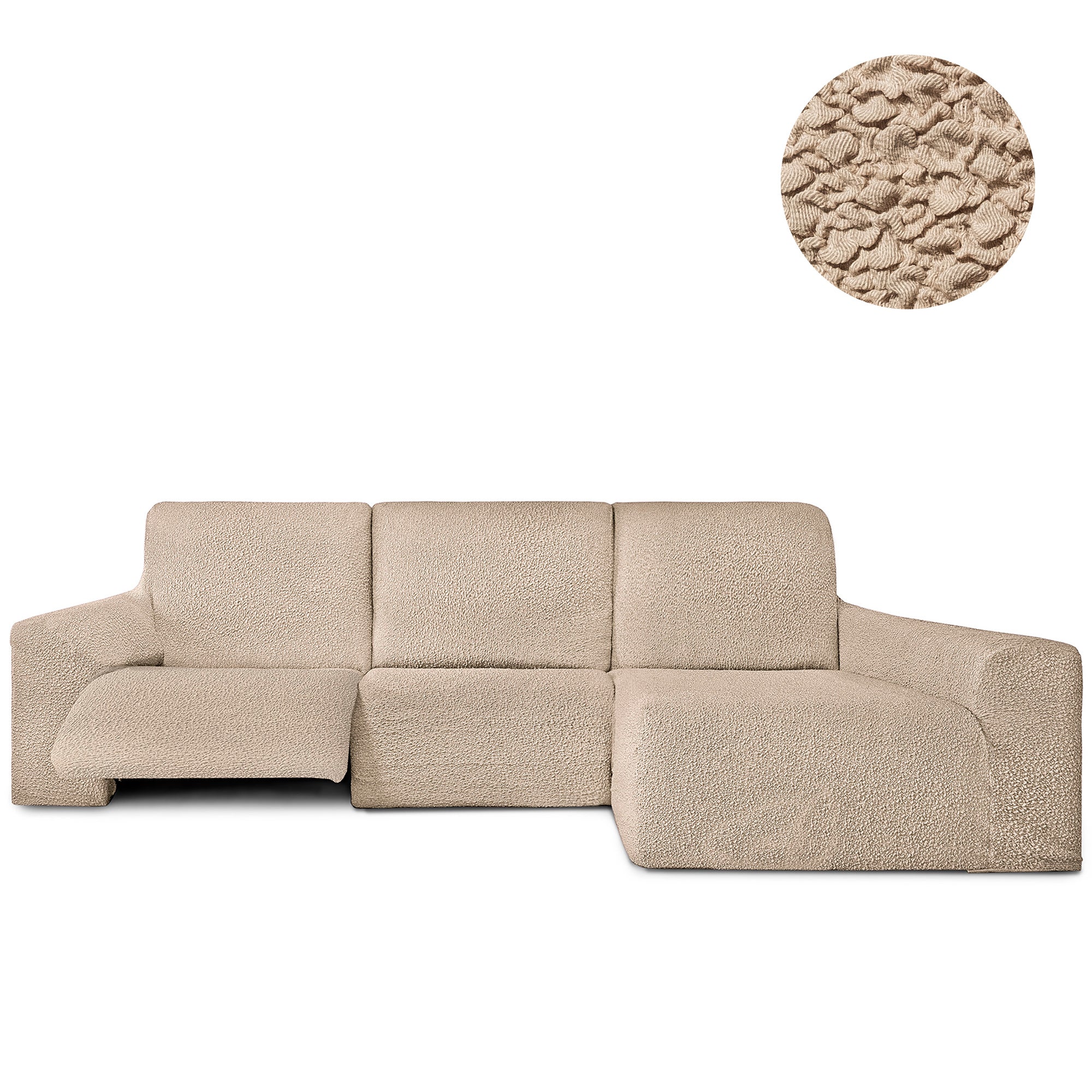 Funda Sofá Roc Relax Bielastica Adaptable Chaise Longue Brazo Largo ...