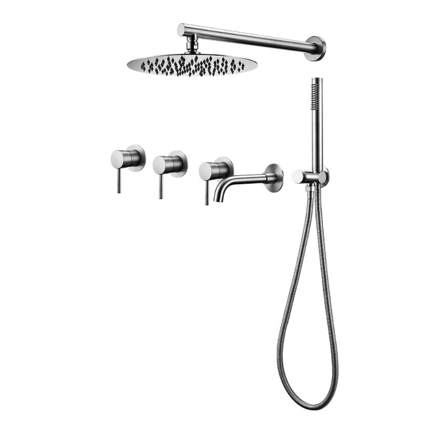 Ensemble de bain encastré chromé | Leroy Merlin