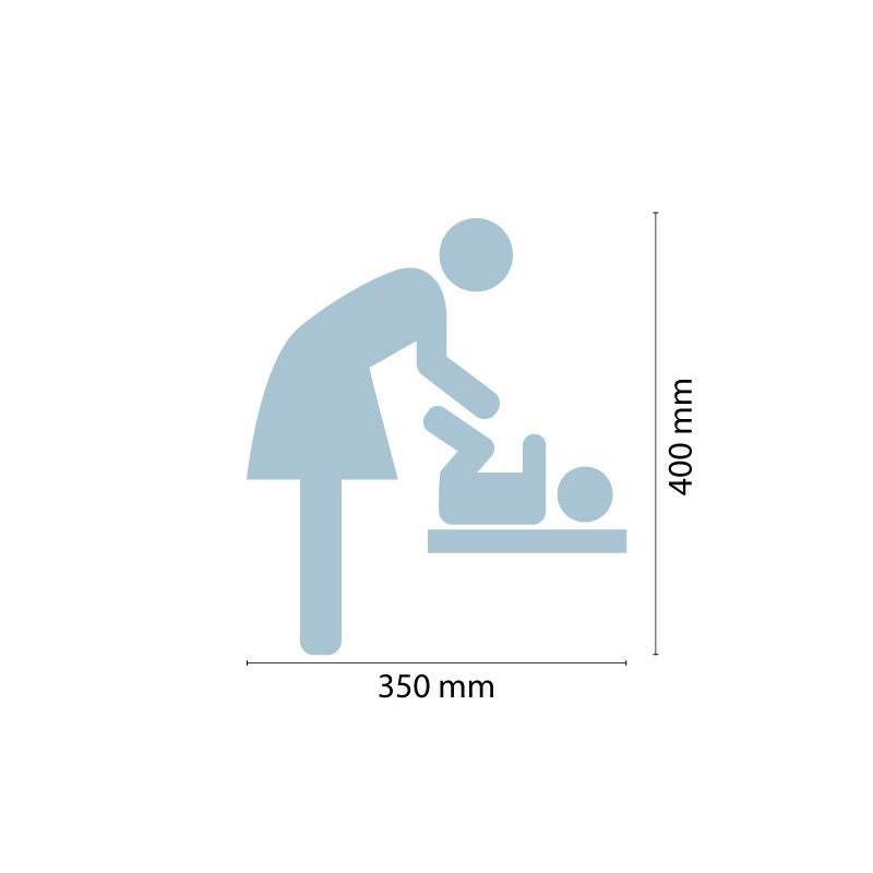 PICTOGRAMME ADHESIF XXL CHANGE PLEIN (W0646) Hauteur : 400 mm | Leroy ...