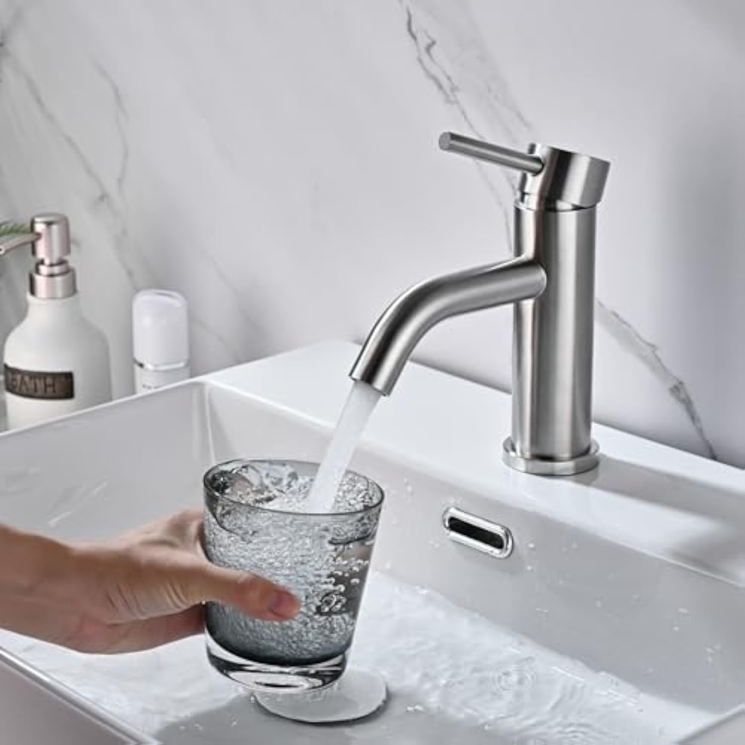 Robinet Salle de Bain,Robinet de Lavabo,Mitigeur Lavabo Monocommande ...