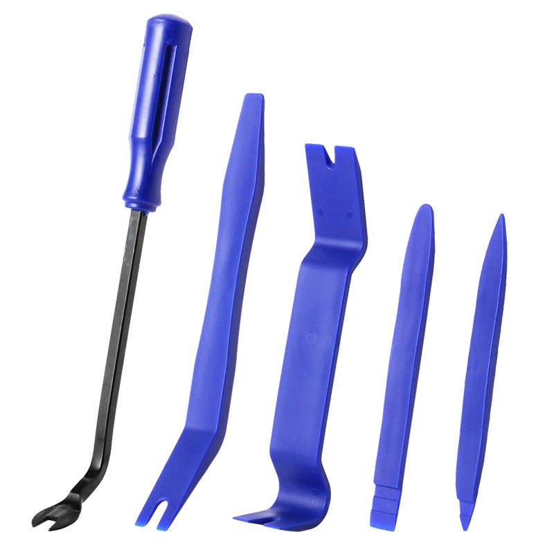(Bleu) Kit de 5 outils de démontage d'intérieur de voiture, comprenant ...
