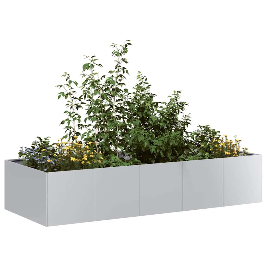VidaXL Jardinera 200x80x40 cm de acero galvanizado | Leroy Merlin