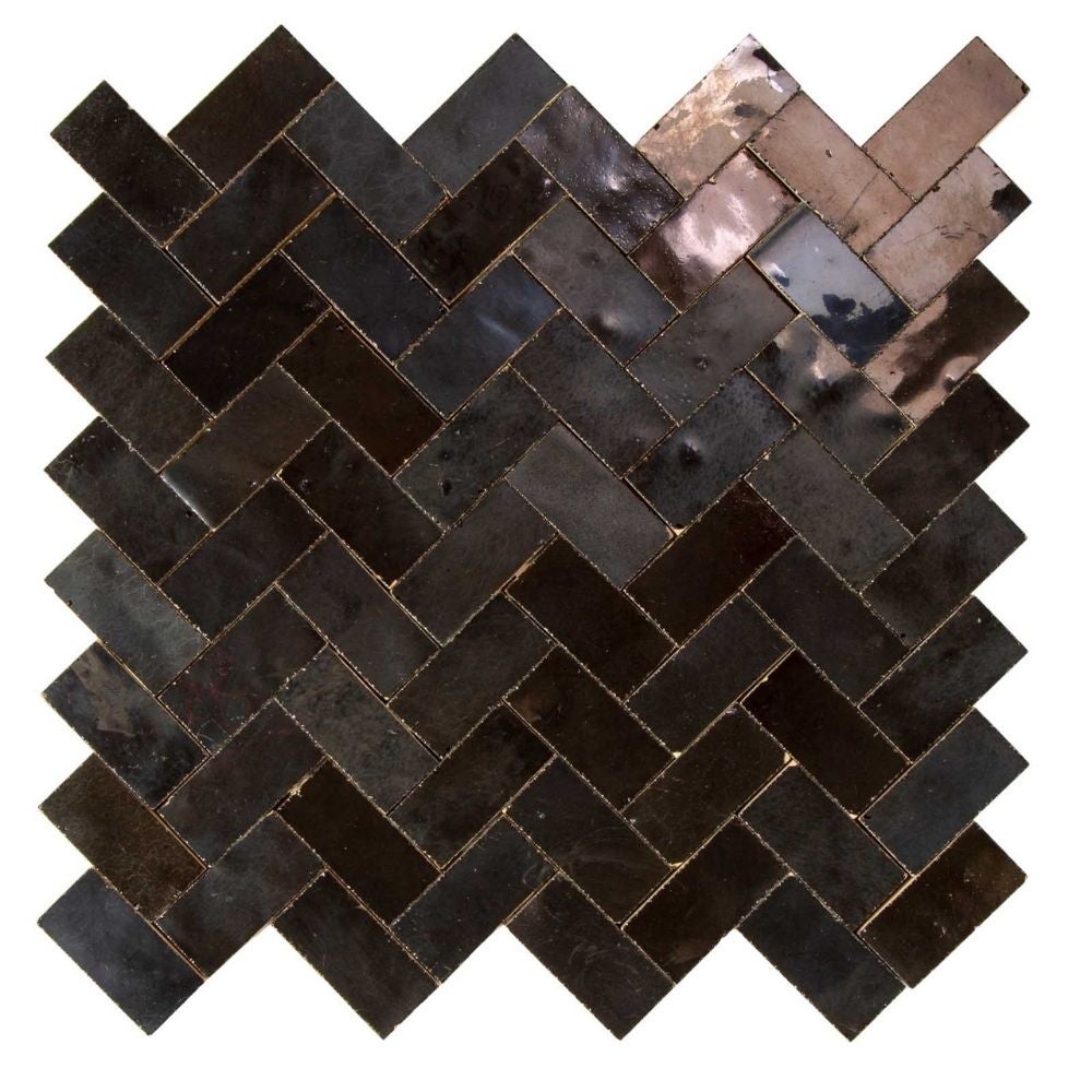 Zellige Marocain - Chevron - Carrelage mur - Terre De Zellige - (Vendu ...