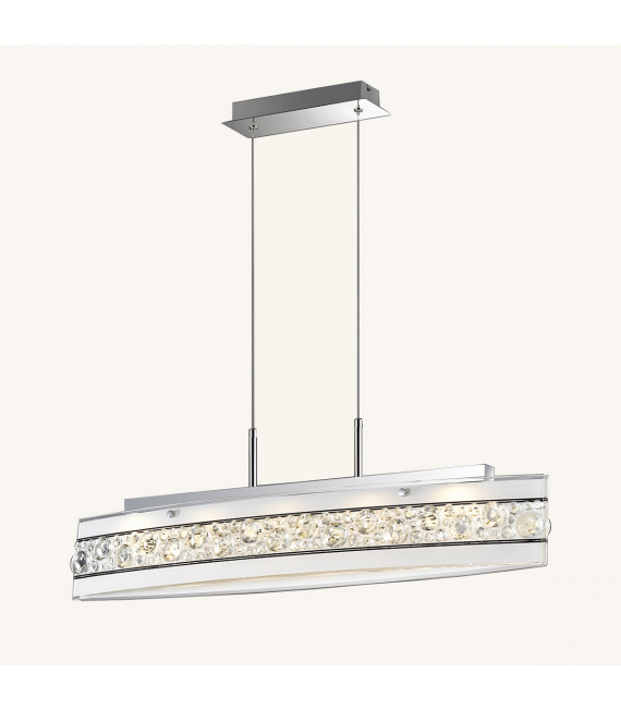 Italux Franco - Lámpara colgante LED clásica blanca, blanco cálido ...