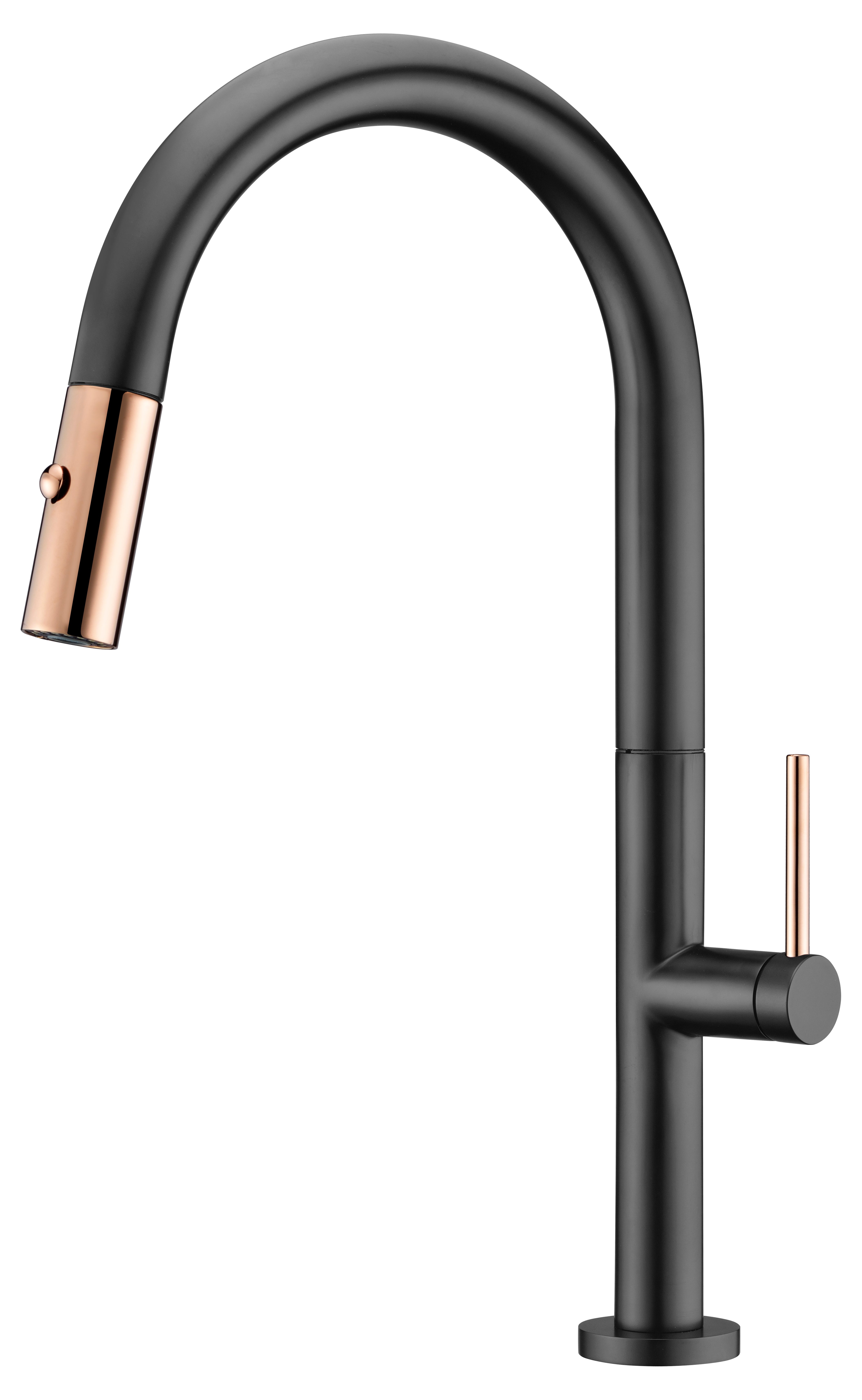 Grifo de cocina extraíble samoa negro oro rosa [ IMEX® ] | Leroy Merlin