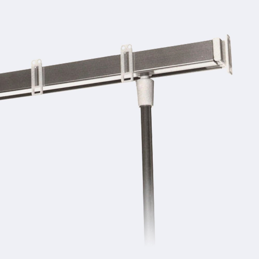 Tringle rideau pour porte de 140cm en Alu Satiné - Boulet | Leroy Merlin