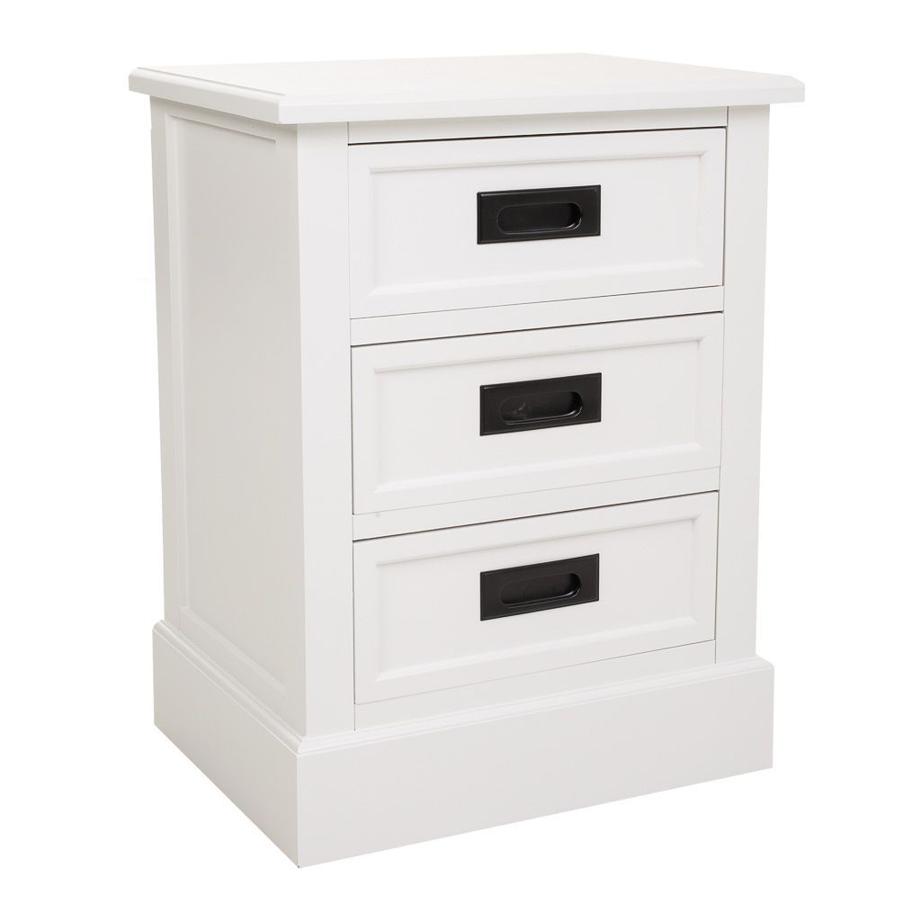 Table de nuit en bois 3 tiroirs | Leroy Merlin