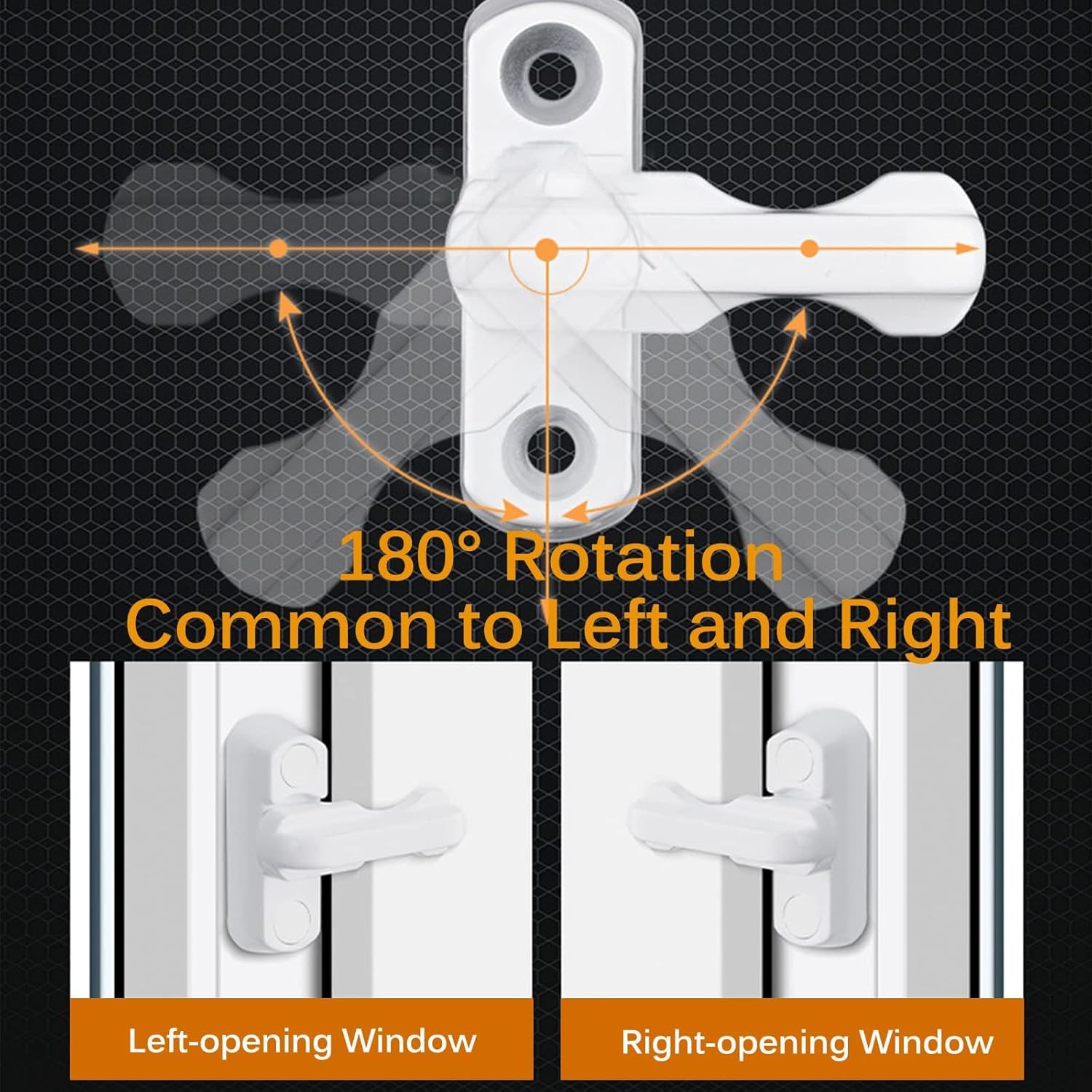 2 Pcs Serrure de fenêtre Blanc, Serrures Loquets Bloque, Serrures ...
