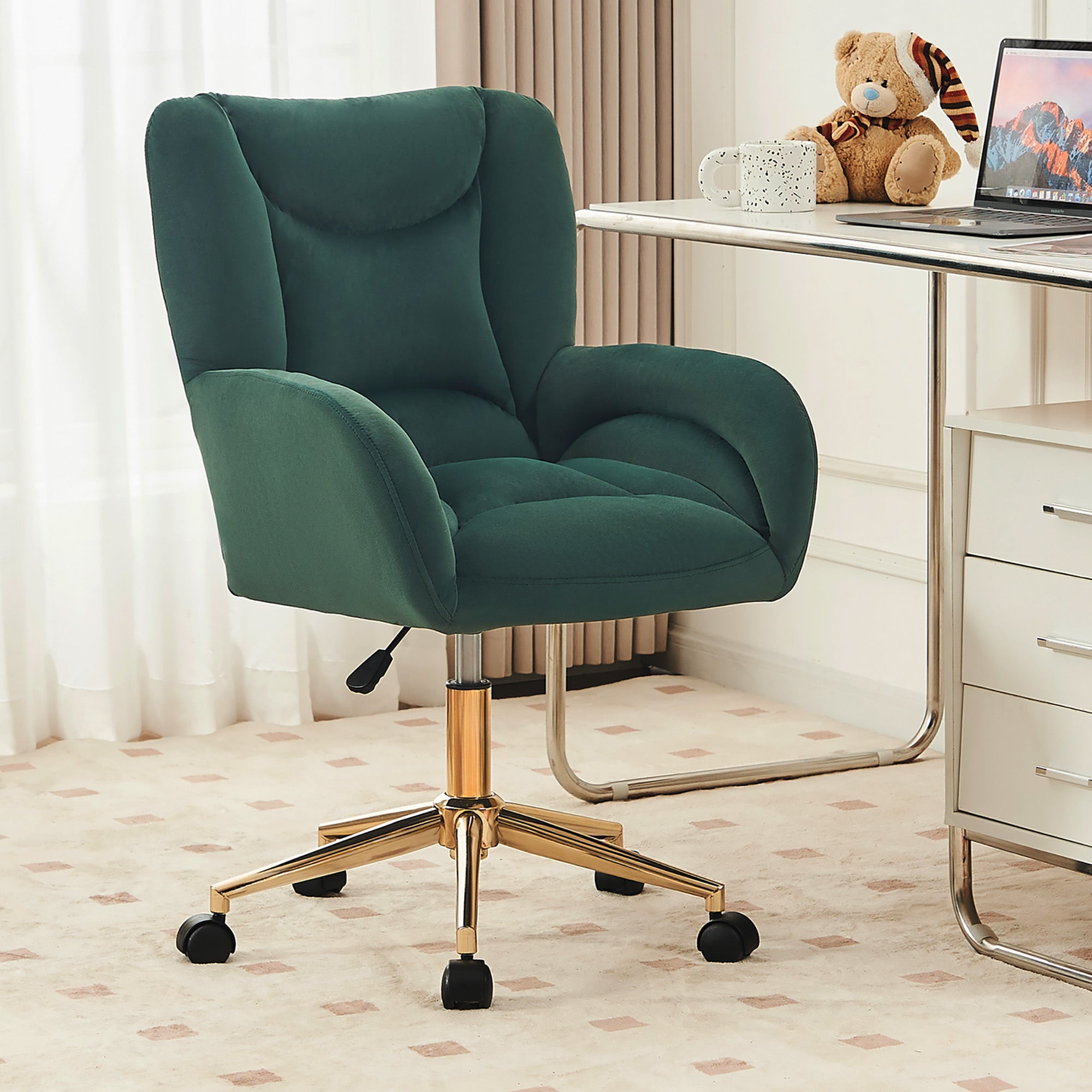fauteuil-de-bureau-chaise-pivotante-roulettes-avec-pieds-dor-s