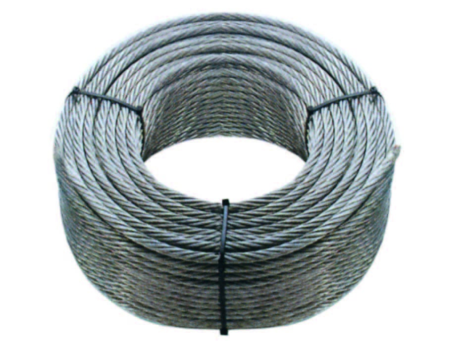 Câble en acier galvanisé 72 fils Commercial 100 M dia. 5mm | Leroy Merlin