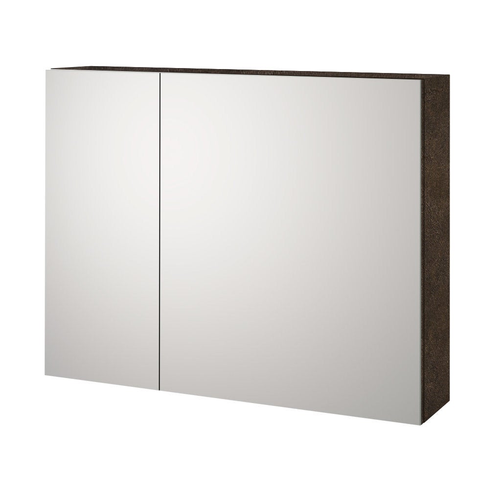 Specchio Contenitore 2 ante PLUTONE marrone pietra | Leroy Merlin