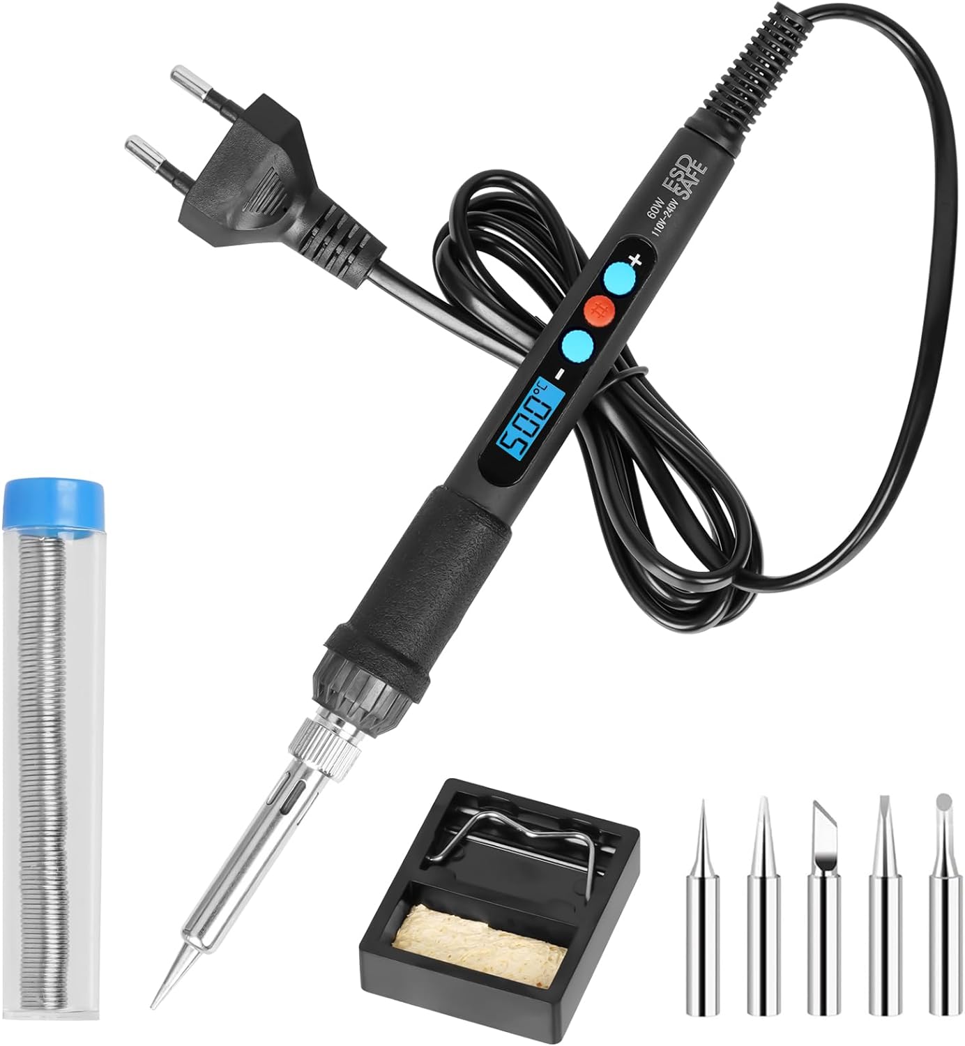 Fer à Souder, 60W Fer à Souder Électrique de Précision, Fer a Souder Etain avec Température ...