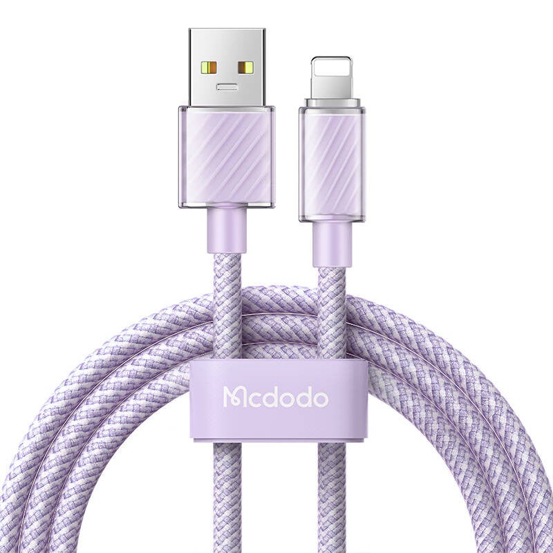 Câble USB-A vers Lightning Mcdodo CA-3642, 1.2m - Violet | Leroy Merlin