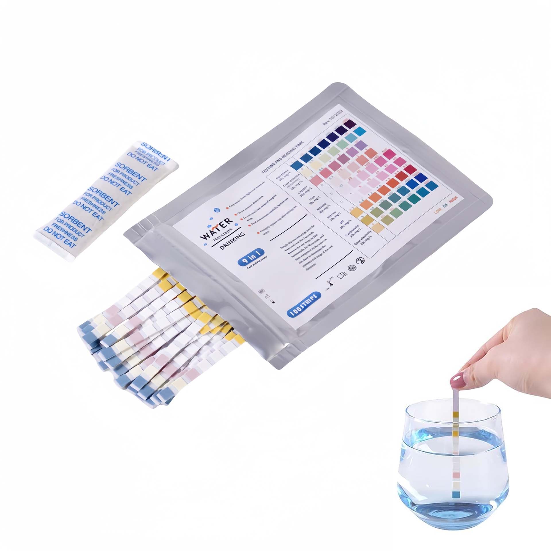 100 pezzi strisce test 9-in-1 per acqua potabile, analisi piombo ...