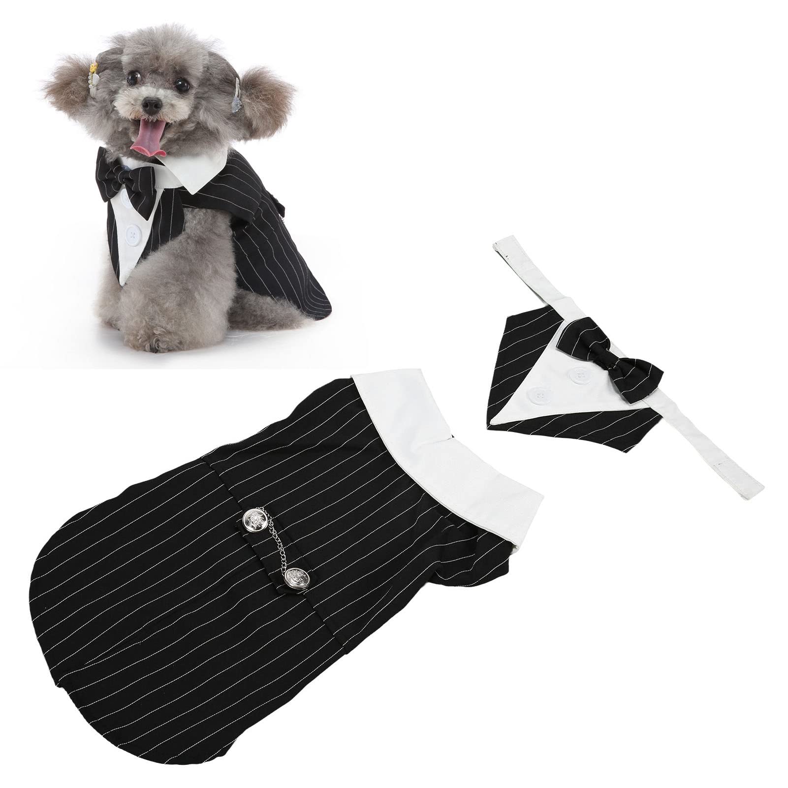 Traje de esmoquin para perro, disfraces para perros, traje de boda para ...