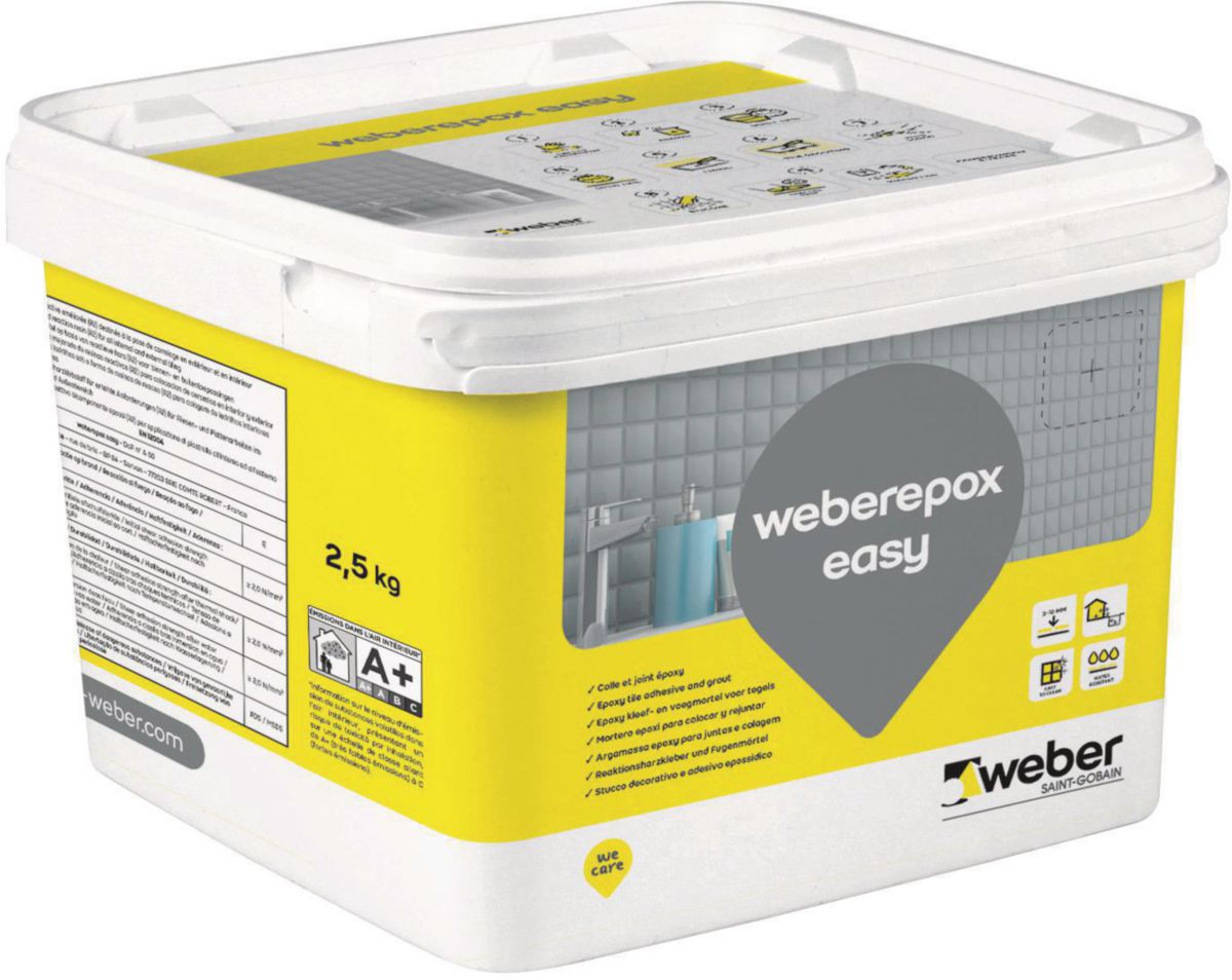 WEBER EASY EPOX 2.5KG GRIS CIMENT | Leroy Merlin