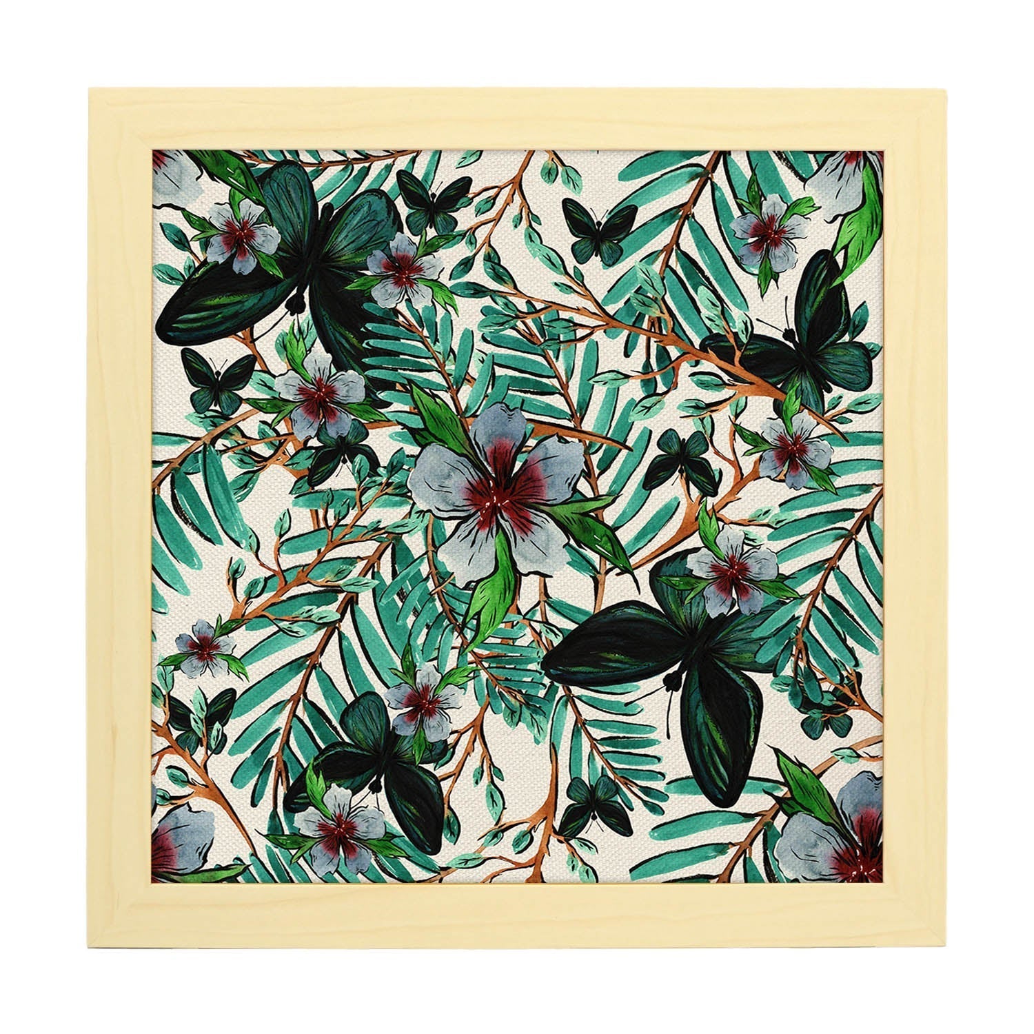 Affiche De Fleur Et De Nature. Color Spring Square Lamina, Illustrée De ...