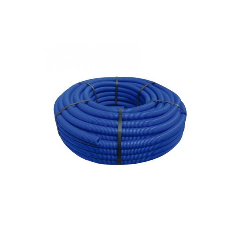 Tubo Corrugato Flessibile PVC blu 19mm x 50 metros, Guaina Flessibile Protettivo di Cavi ...