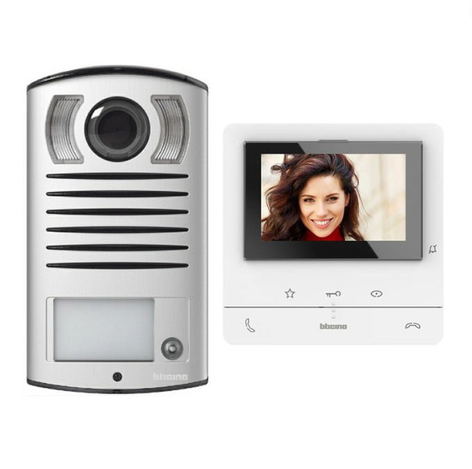 Kit Videocitofono Monofamiliare Bticino 364613 Classe 100 V16e A 2 Fili ...