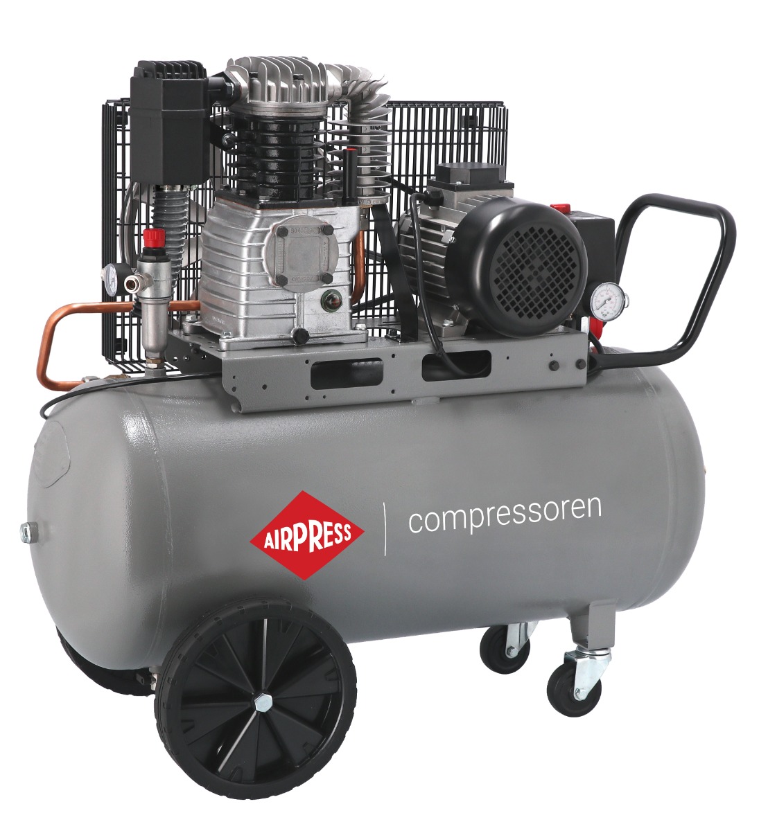 Compresseur 10 bar 100L K17C 3 CV/2.2 kW 317 l/min - Airpress HK 425 ...
