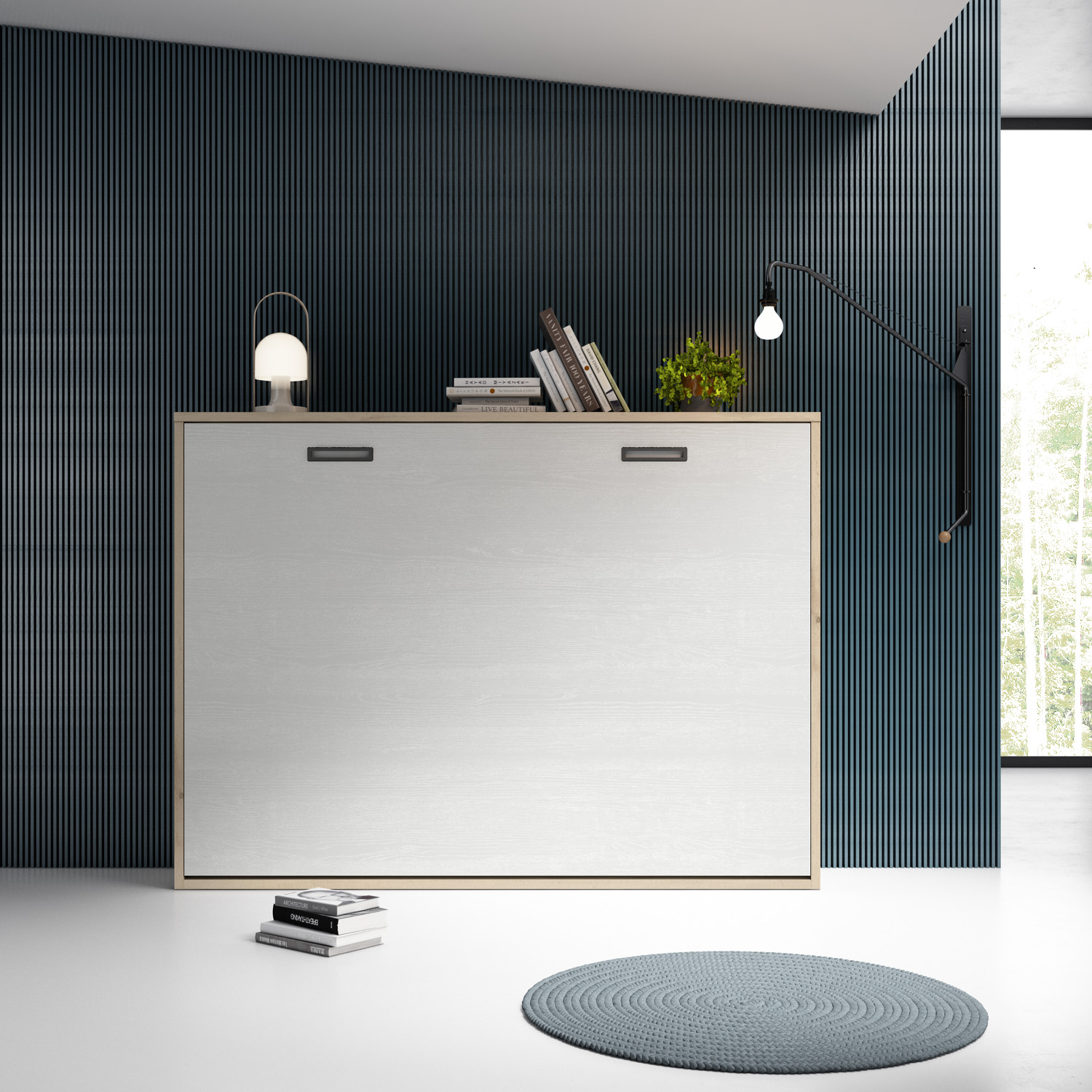 Mueble Cama de matrimonio 135 - Blanco (Envío a domicilio con montaje ...