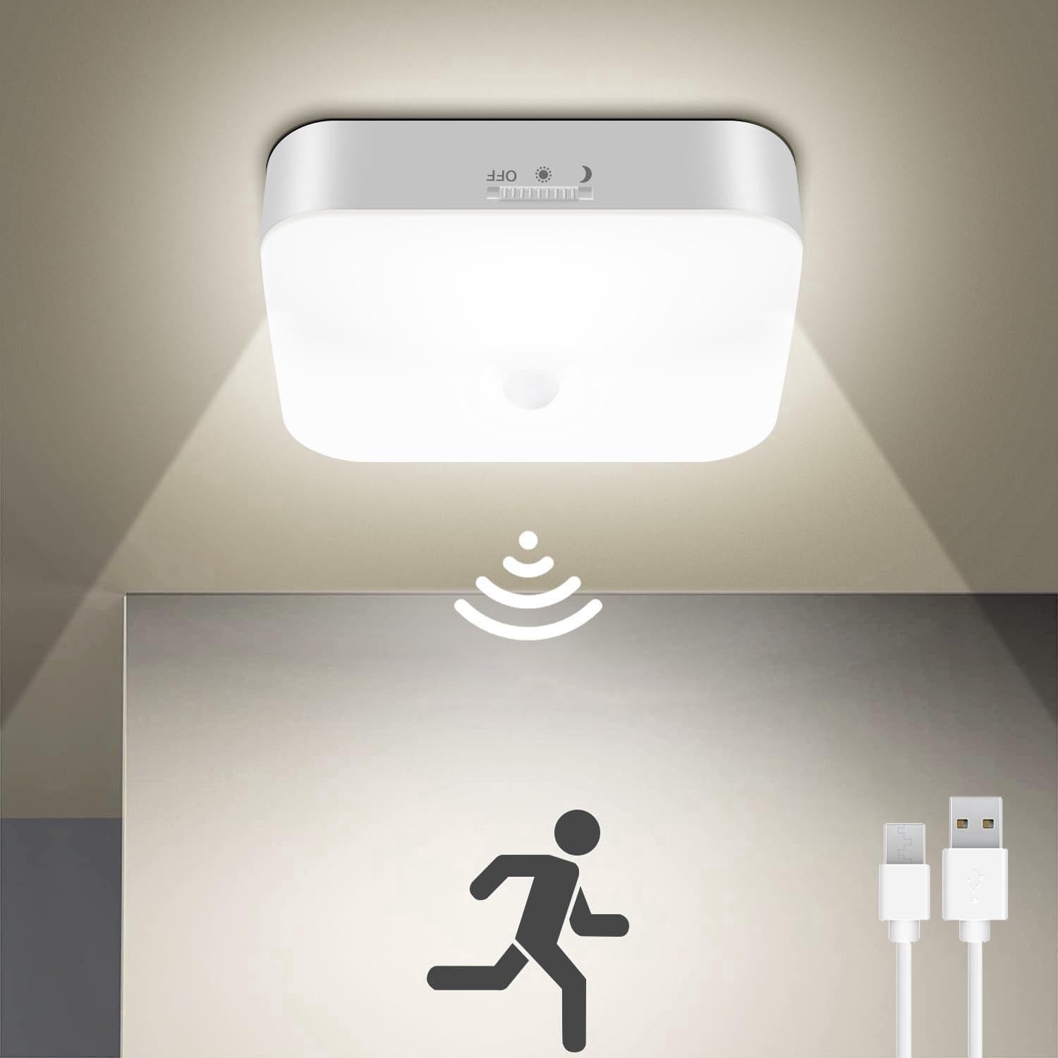 Lampe de placard rechargeable à détecteur de mouvement | Leroy Merlin