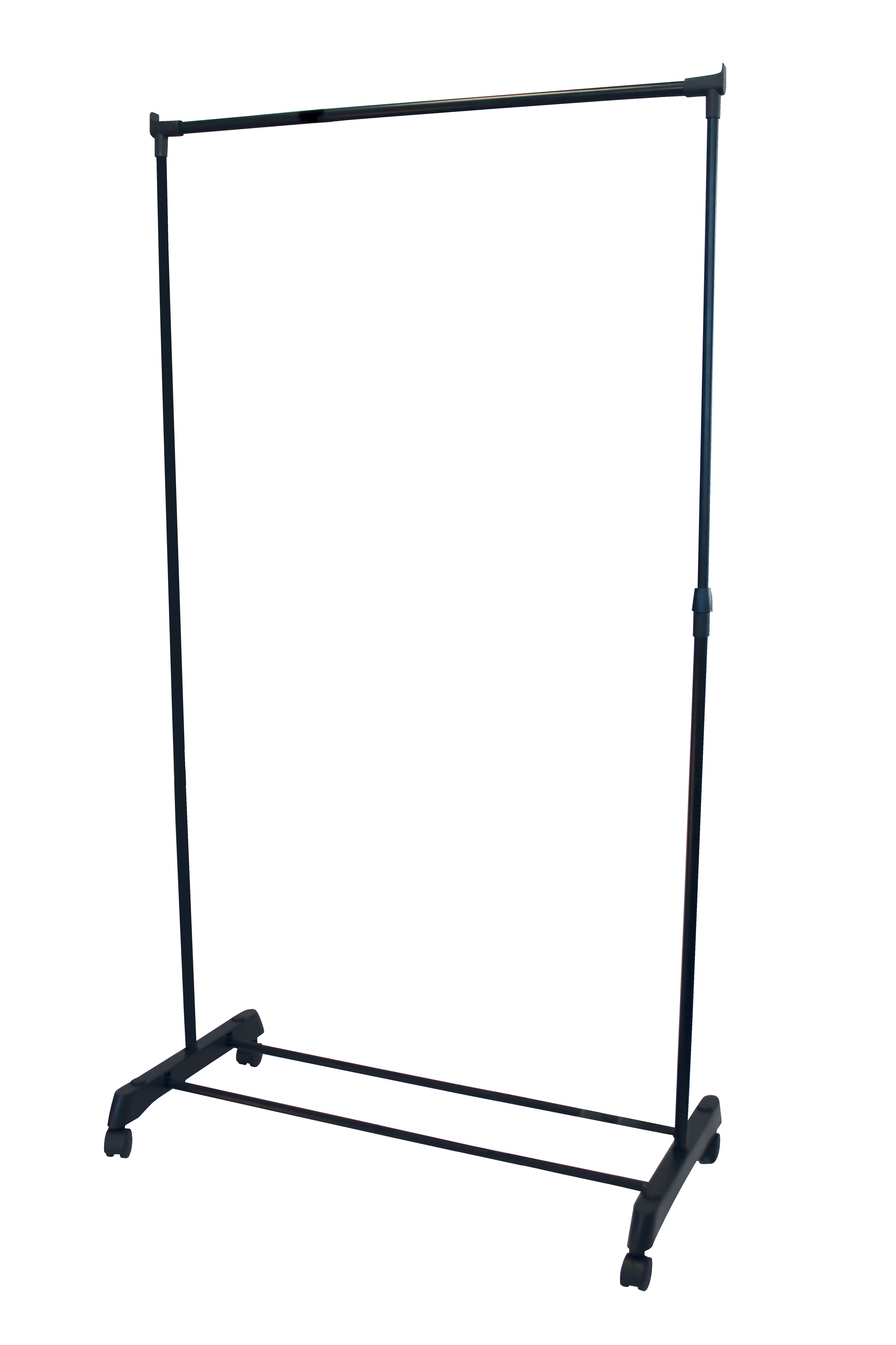 Portant Métal Noir DAN ALINEA - larg80 x H162 x P42 cm | Leroy Merlin