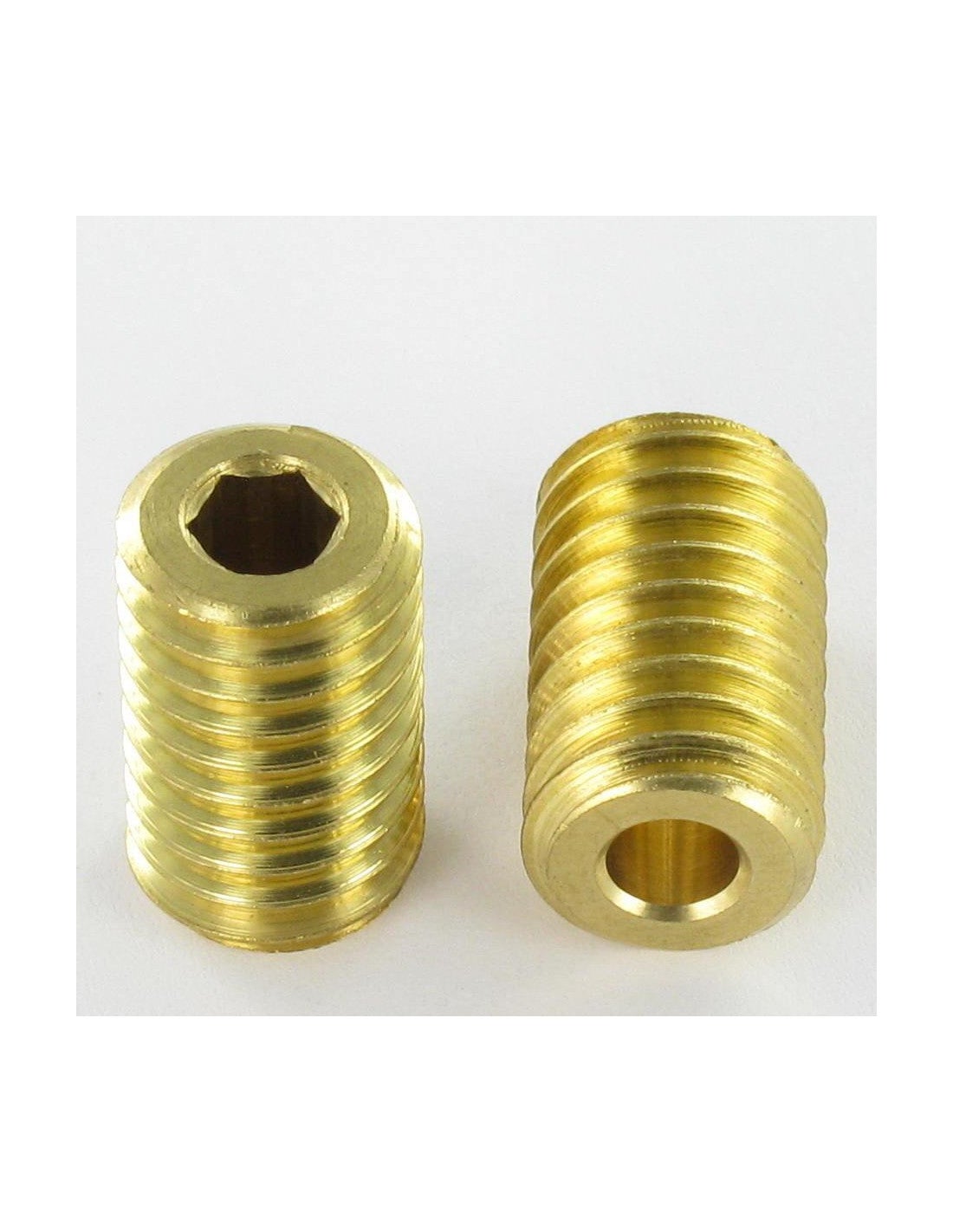 Insert Laiton Hexagonal creux M12 Pas de 200 X20 Percé 5.25-10 pièces ...