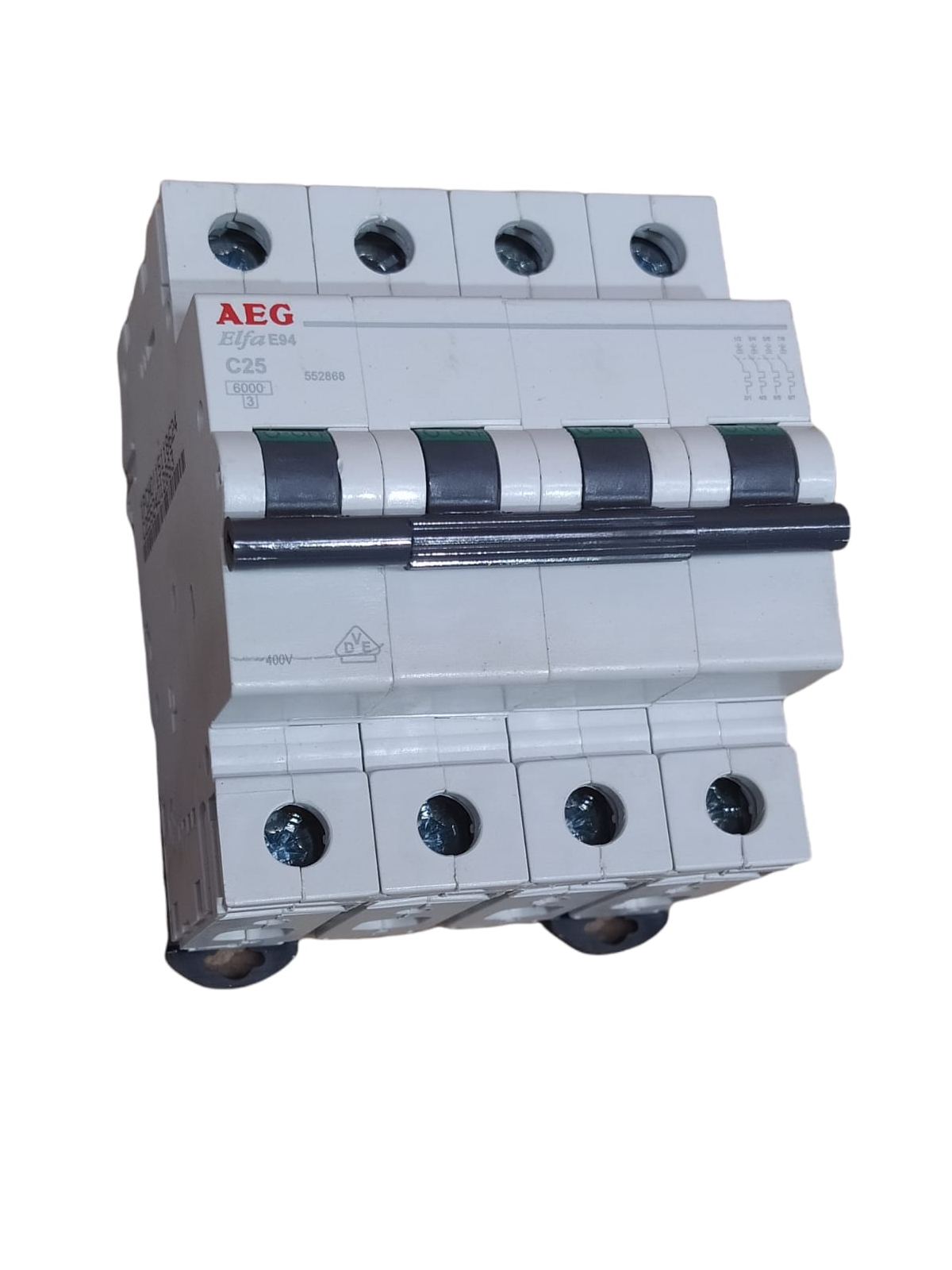 E94c25 interruttore automatico magnetotermico e90 4p c 25a 6k | Leroy Merlin