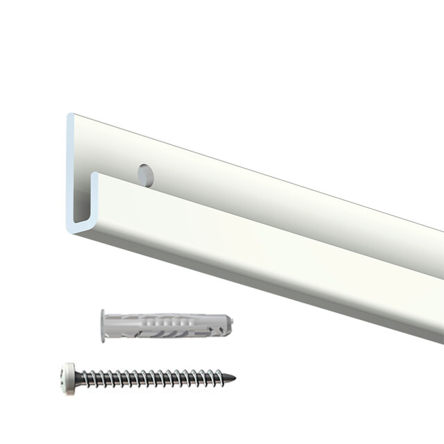 Cimaise Classic+ Rail 200 cm - 80kg + Vis et chevilles - Cimaise ...