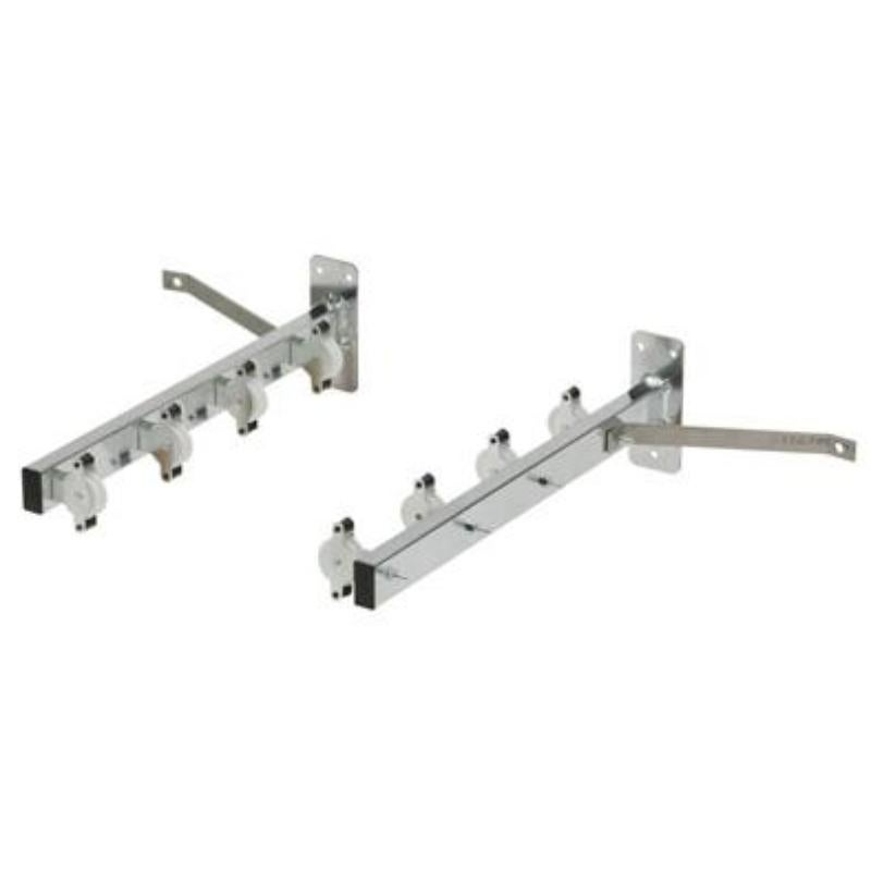 Tendedero de pared 4 poleas metalizado juego | Leroy Merlin