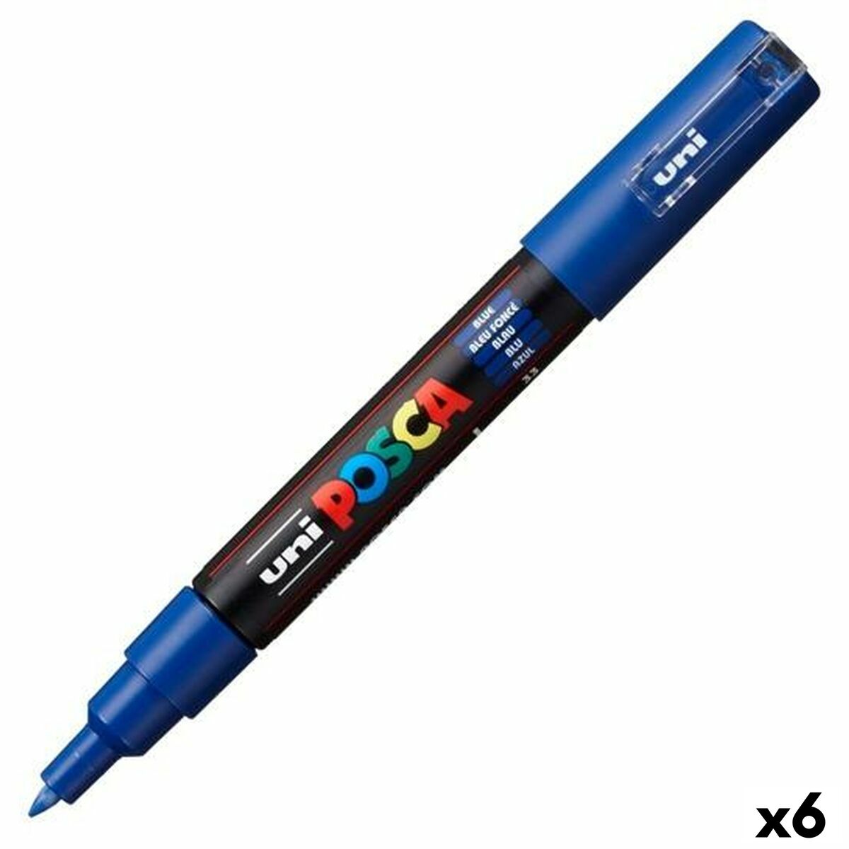 Feutres POSCA PC-1M Bleu (6 Unités) | Leroy Merlin