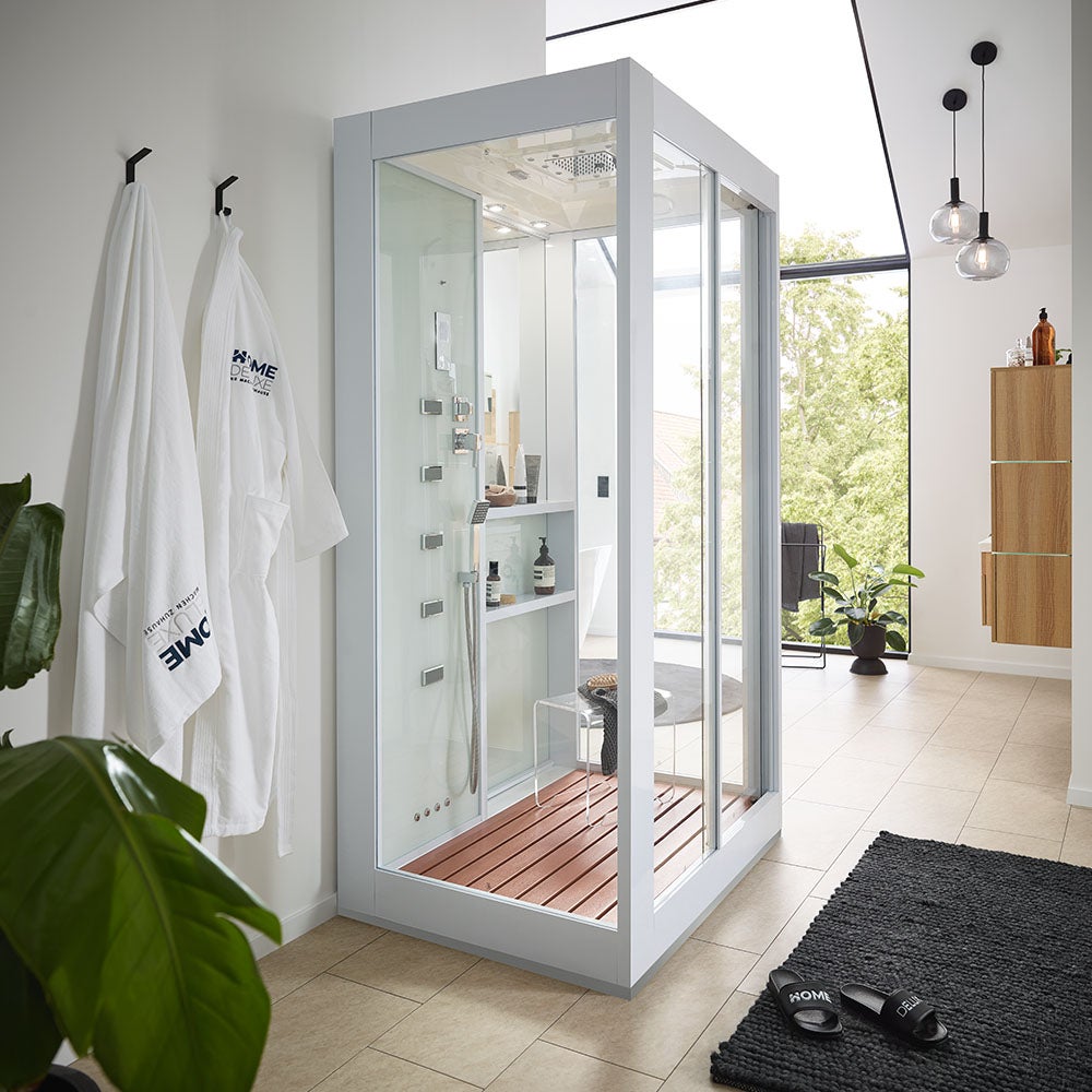 Home Deluxe - Douche à vapeur - WHITE LUXORY XL - Dimensions : 120 x 90 ...